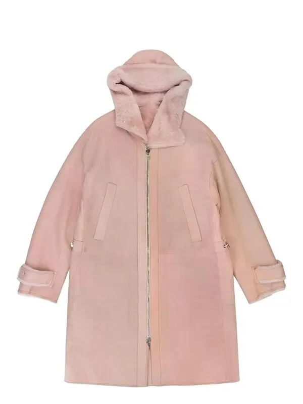 Loro Piana Double-sided Sheepskin Coat - Pink
