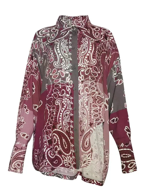 Attico Bandana Print Shirt - Red
