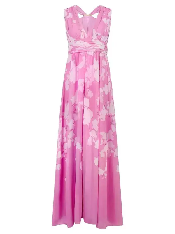 Liu Jo Floral-print Maxi Dress - Pink
