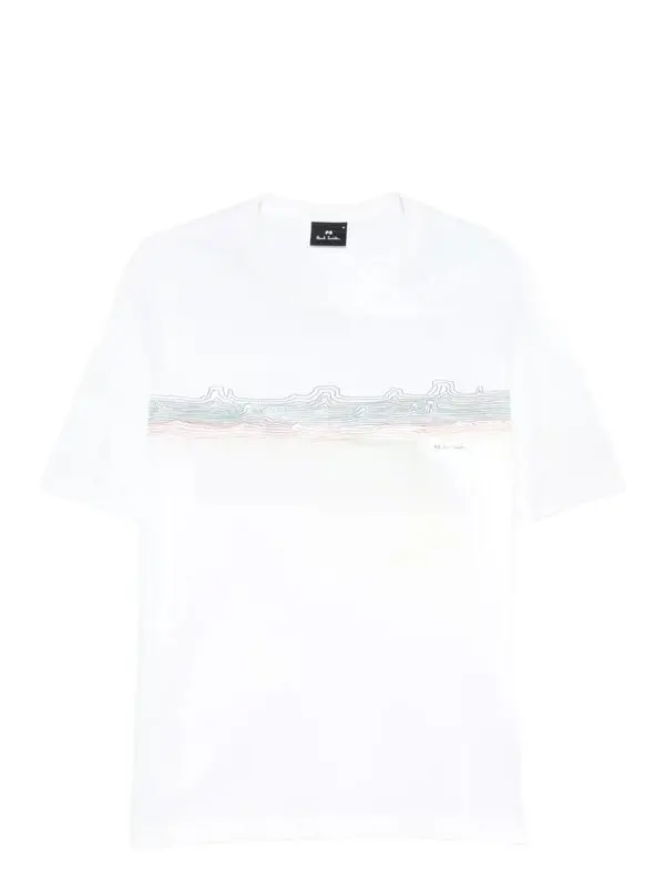 Paul Smith Desert Stripe-print T-shirt - White