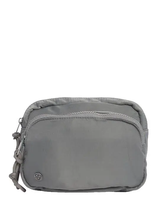Zella Two-pocket Belt Bag - Grey Forged