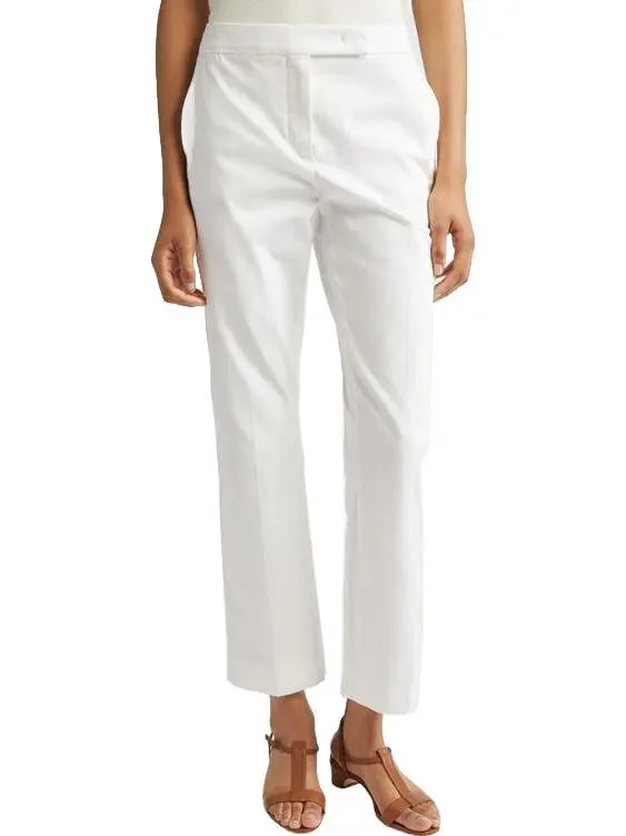 Max Mara Okra Ankle Pants - White