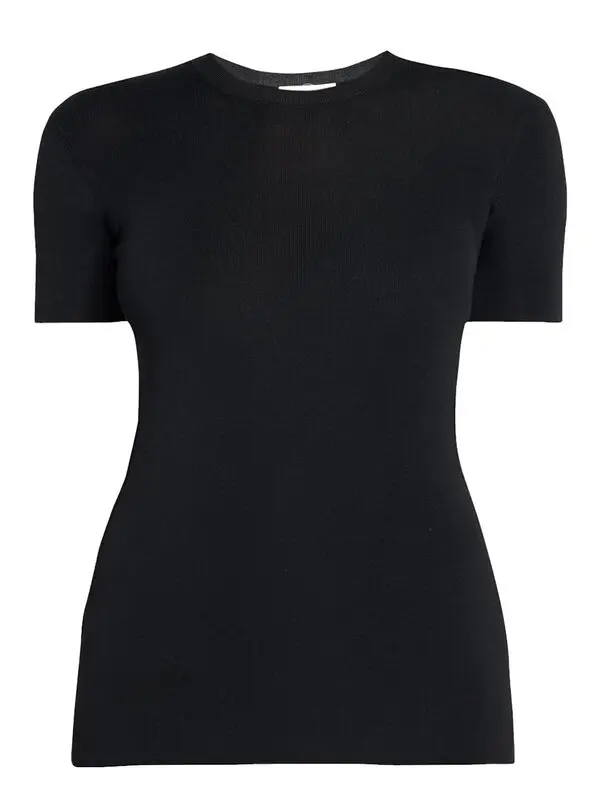 THE ROW Jannat Fitted Top - Black