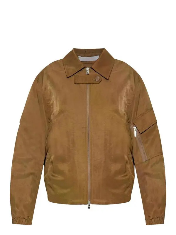 Helmut Lang Creased Ma1 Bomber Jacket - Brown
