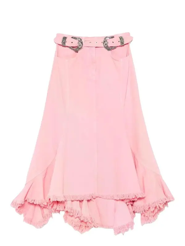 MARQUES' ALMEIDA Flared Midi Skirt - Pink