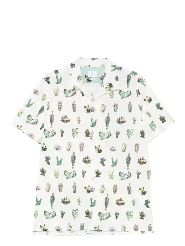Paul Smith Prickly Pear-print Shirt - White