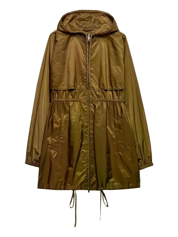 Prada Lightweight Re-nylon Raincoat - Brown