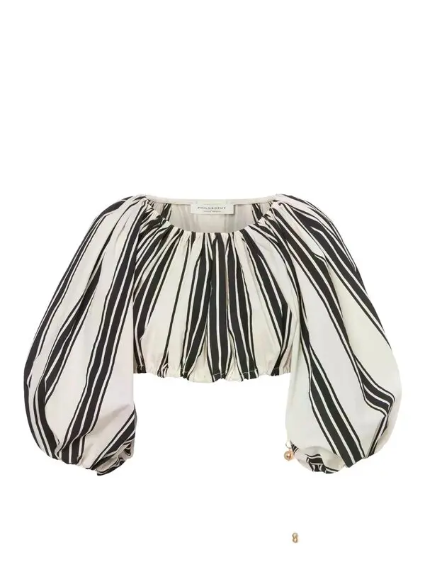 Philosophy Di Lorenzo Serafini Striped Top - White