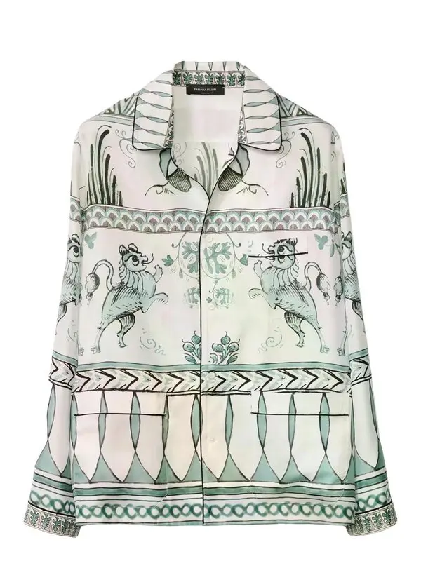 Fabiana Filippi Graphic-print Shirt - White