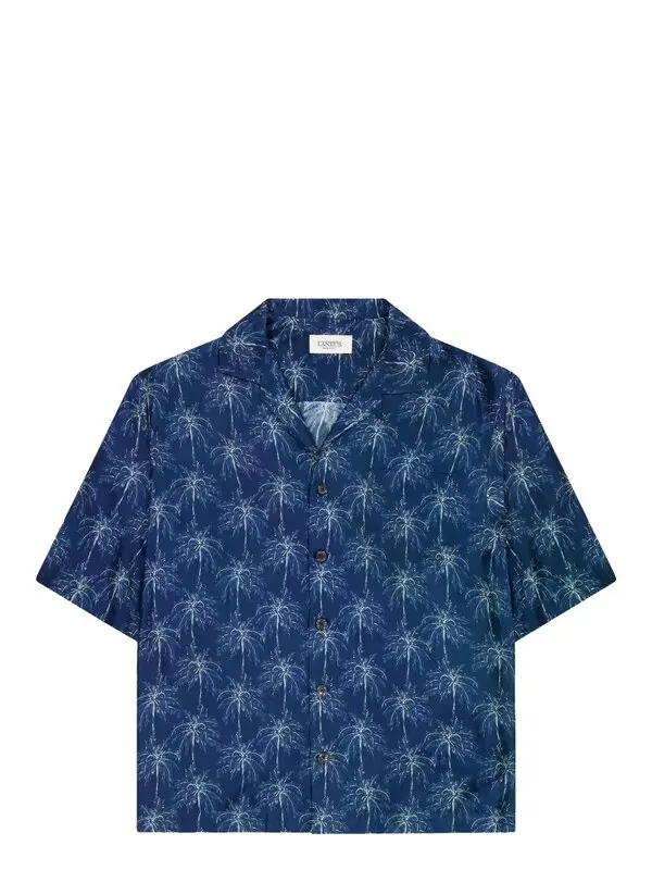 LANEUS Boxy Bowling Shirt - Blue