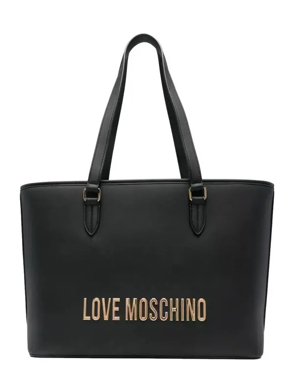 Moschino Logo-lettering Tote - Black