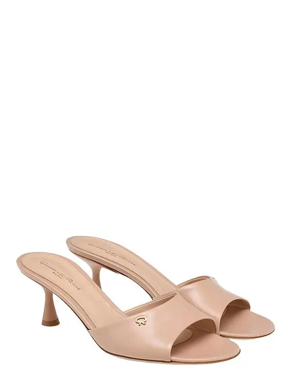 GIANVITO ROSSI Ascent 55 Mule - Pink Leather
