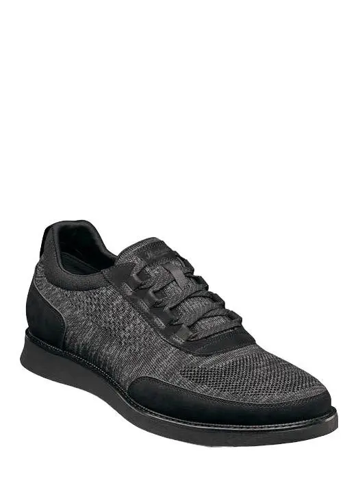 Florsheim Elastic Lace Knit Sneakers - Black