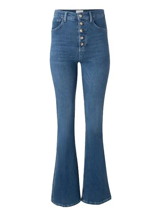 Boyish The Ricky High-rise Flare Stretch Jeans - Love Jones