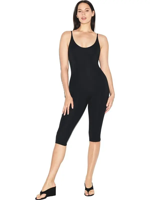 SKIMS Smooth Layers Capri Catsuit - Obsidian