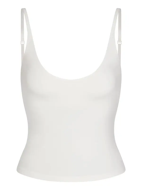 SKIMS Scoop Neck Cami Top - Egret