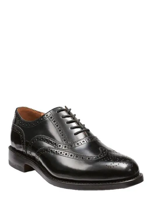 G.H.BASS Monogram Wingtip Oxford - Black