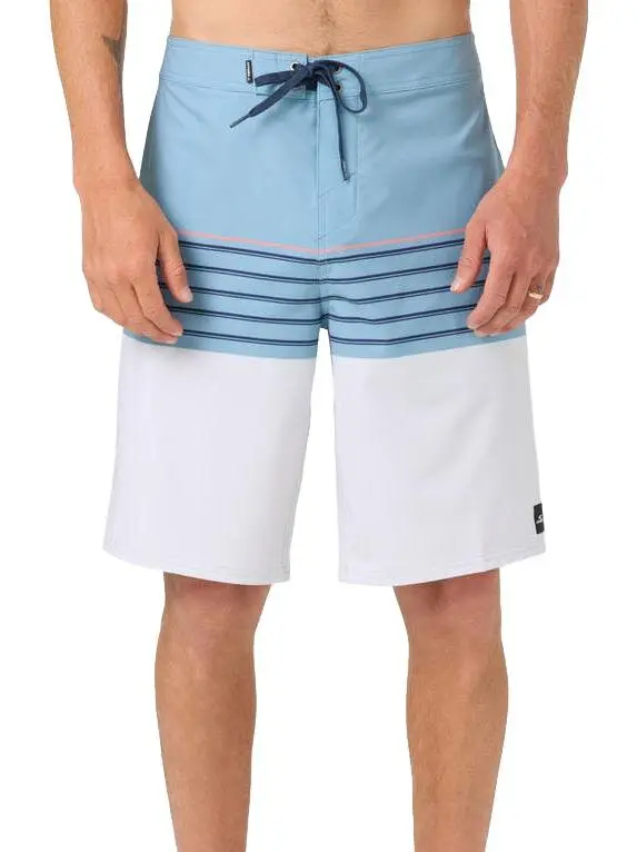 O'Neill Hyperfreak Heat Stripe Swim Trunks - Citadel