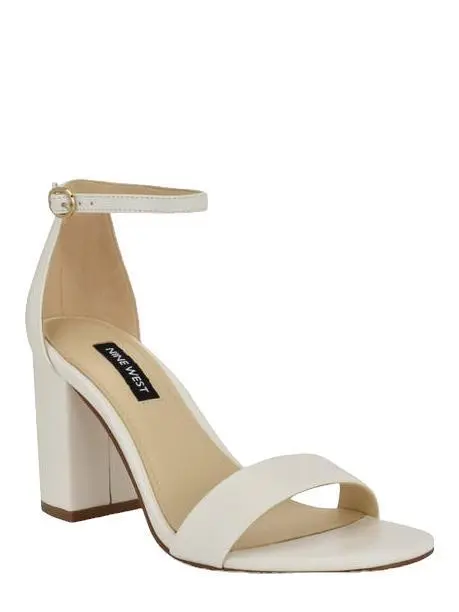 Nine West Ankle Strap Sandal - White