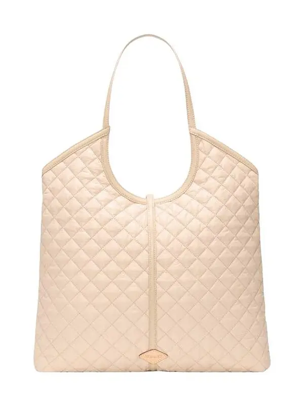 Mz Wallace Large Astor Quilted Hobo Bag - Sand
