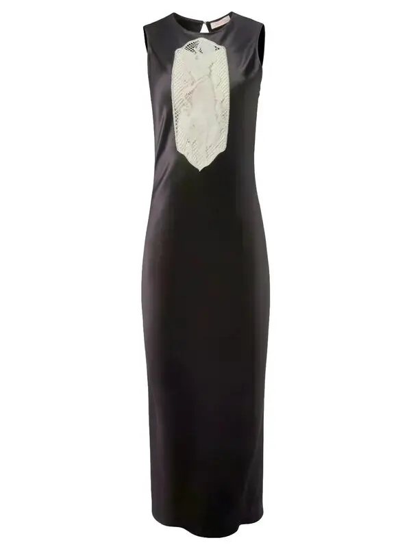 Alejandra Alonso Rojas Cut-out Midi Dress - Black