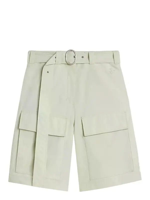 JIL SANDER Belted Knee-length Shorts - Green