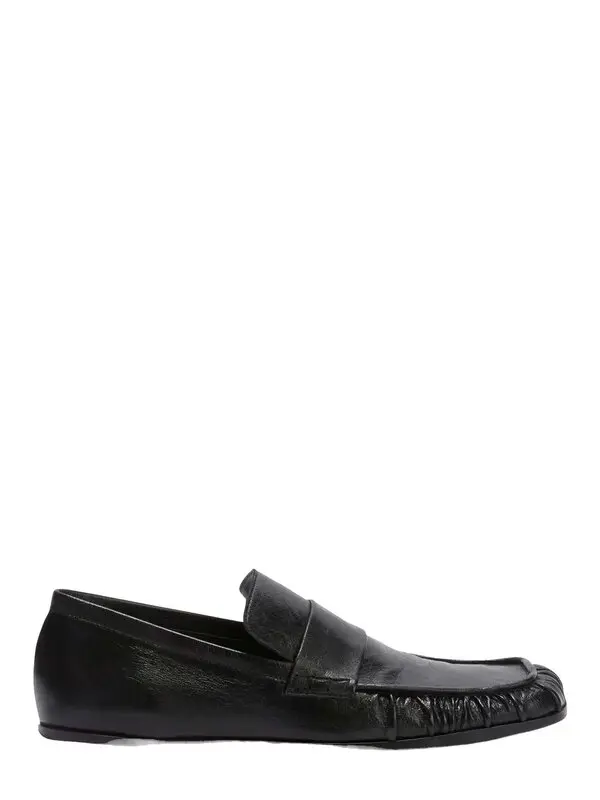 JIL SANDER Leather Loafers - Black