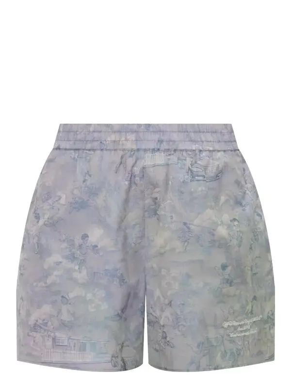 Off-White All-over Printed Shorts - Purple
