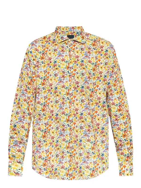 Paul & Shark Floral-print Shirt - Yellow