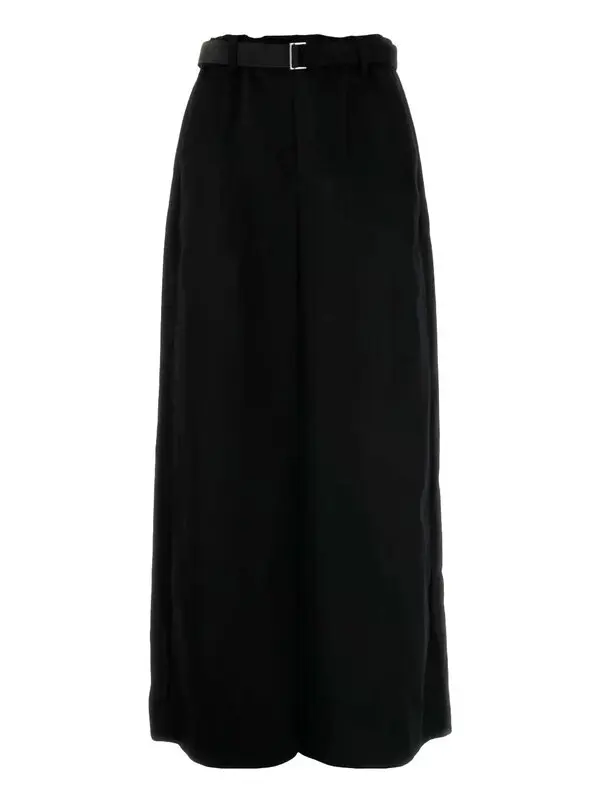 Sacai Wool Palazzo Pants - Black