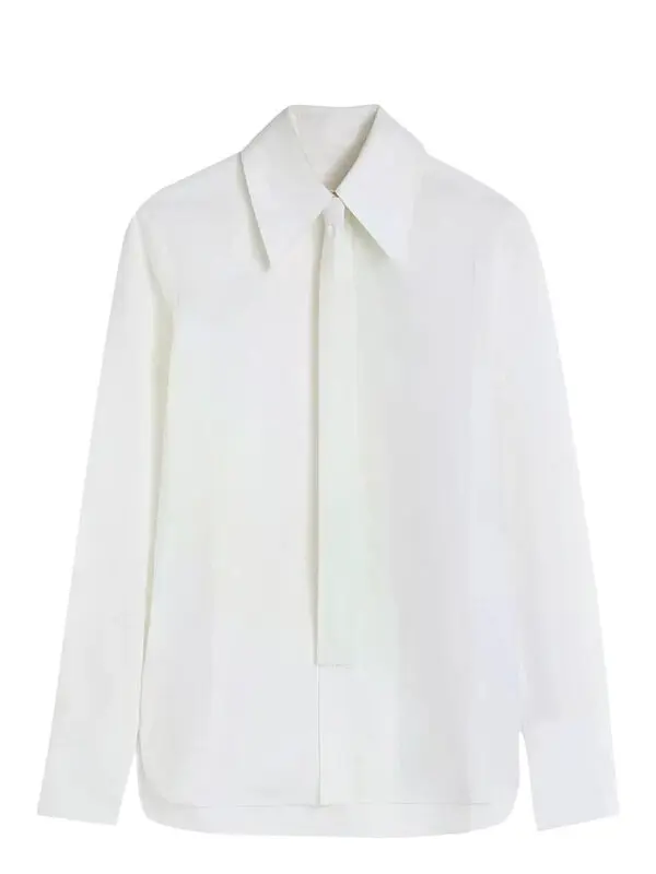 JIL SANDER Tie-detailed Shirt - White