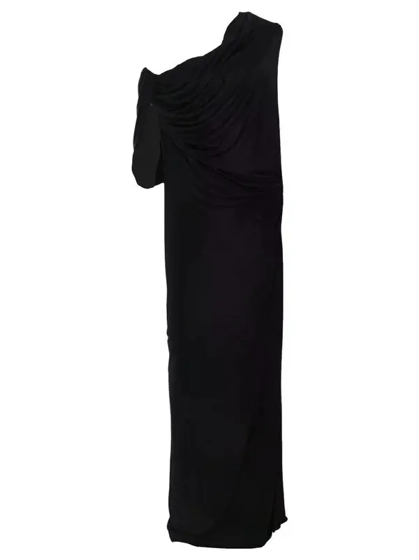 Atlein Draped Gown - Black