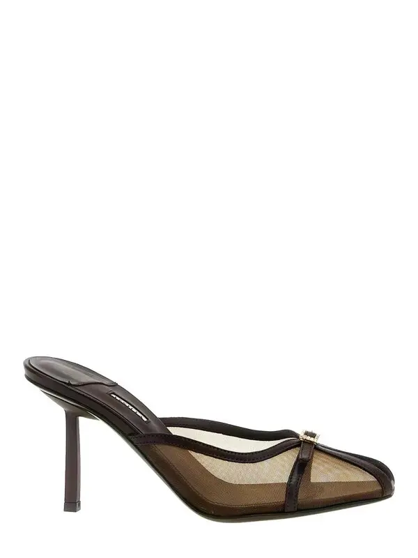 LE SILLA 80mm Vittoria Mules - Brown