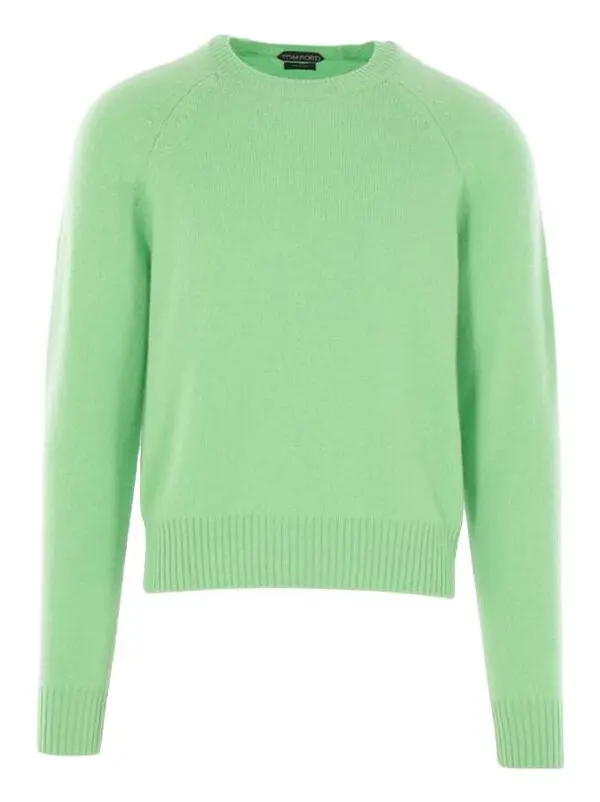 TOM FORD Cashmere Knit Sweater - Fluorine Green