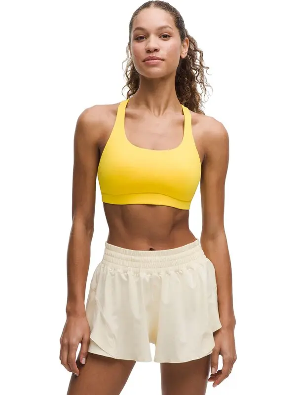 Lululemon Energy Bra Medium Support, B-d Cups - Lemon Lush