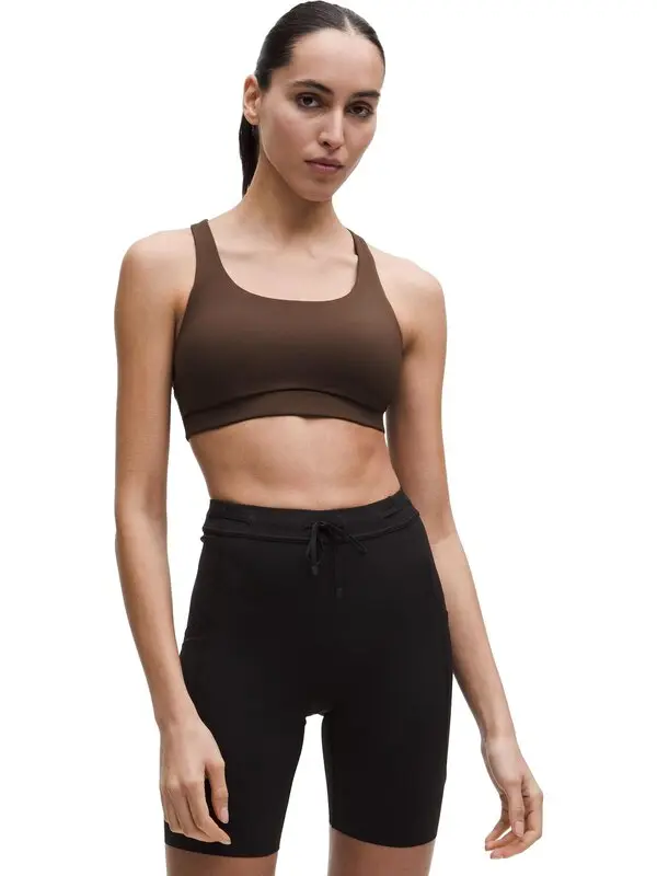Lululemon Energy Bra Medium Support, B-d Cups - Walnut Crunch/foam Cloud