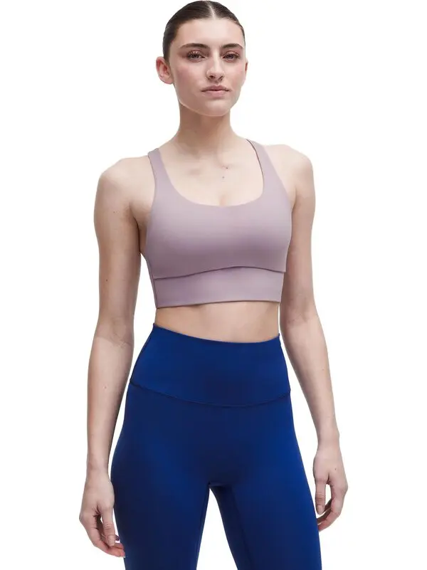 Lululemon Energy Longline Bra Medium Support, B-d Cups - Lotus Lavender