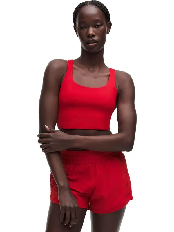 Lululemon Energy Longline Bra Medium Support, B-d Cups - Oxford Red