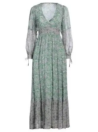 Antik Batik Maxi Flared Dress - Sage Green