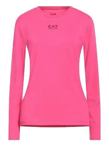 EA7 Cotton-blend Jersey T-shirt - Fuchsia