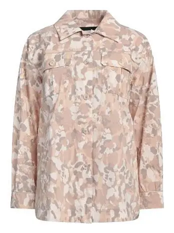 CARACTÈRE Camouflage Print Safari Shirt - Beige
