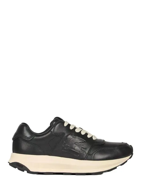 Etro Debossed-logo Sneakers - Black