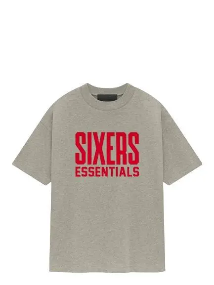Fear Of God Essentials Sixers Tee Shirt - Warm Heather