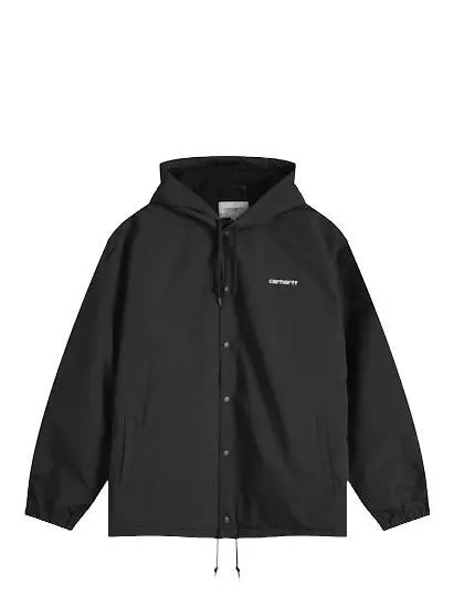 Carhartt Hooded Coach Jacket - Black/white