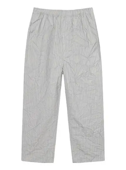 StÜssy Wrinkled Stripe Beach Pant - Grey