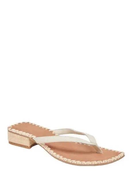 Dolce Vita Barty Flip Flop - White Leather