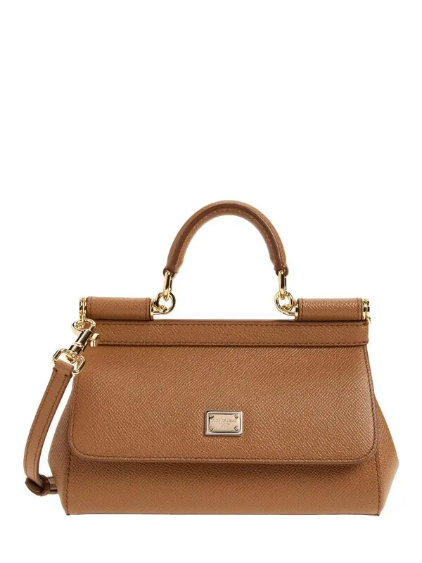 Dolce & Gabbana Sicily Top Handle Bag - 8m417 Caramel