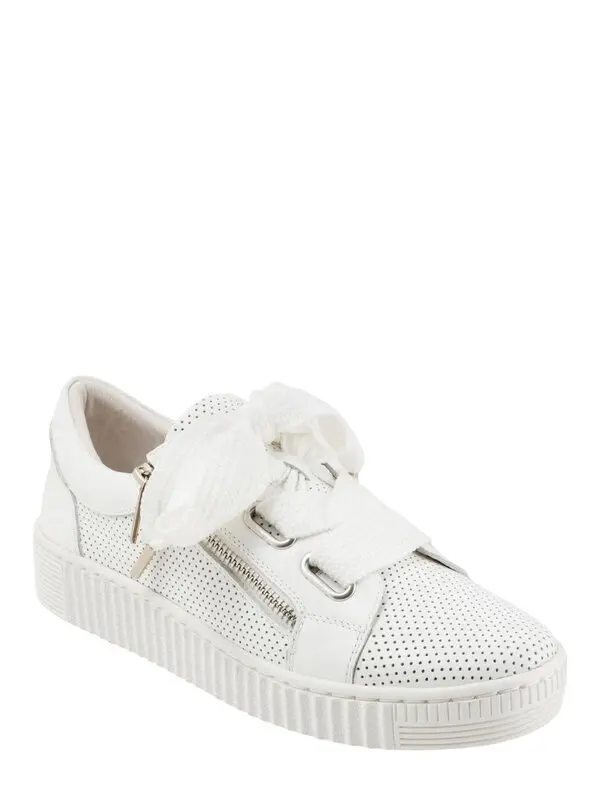Eos Jovi Perforated Leather Sneaker - White