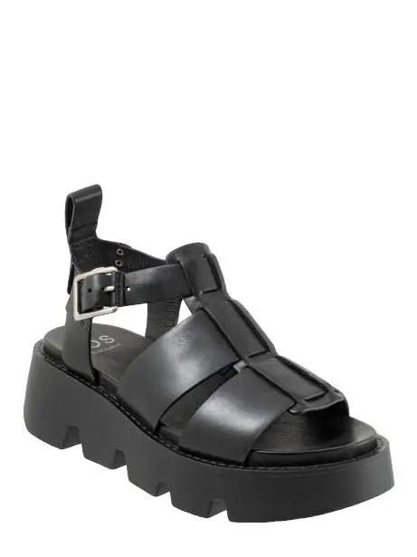 Eos Kailan Lug Sole Fisherman Sandal - Black