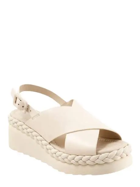 EOS FOOTWEAR Melia Platform Wedge Sandals - Bone
